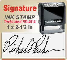 Signature Ink Rubber Stamps | Upload Signature Online | Quick Easy